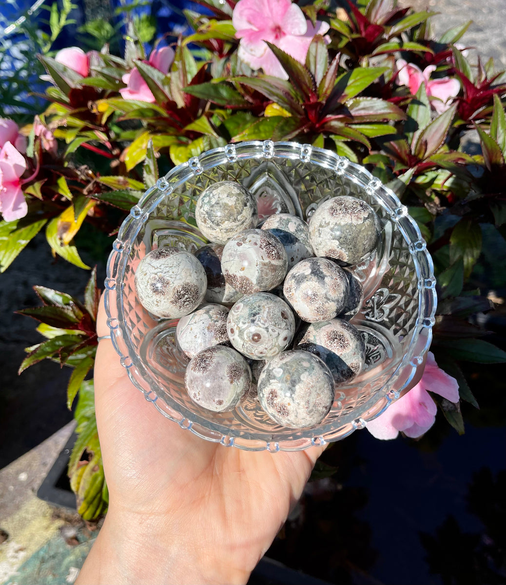 Rhyolite aka Russian Flower Agate Spheres – The Faery Grove